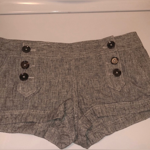 Express | Shorts | Express Black And White Linen Short In Excellent ...